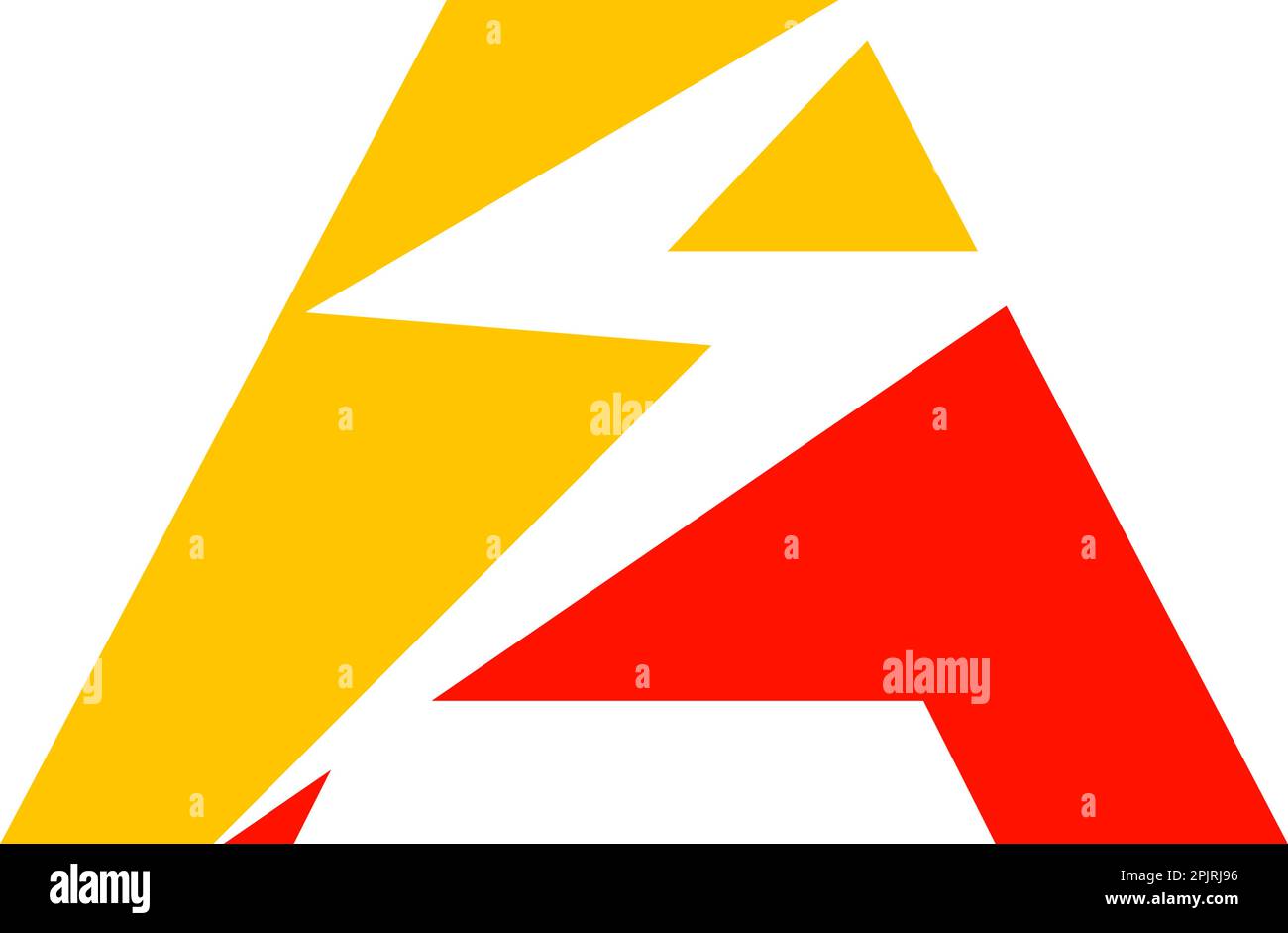 Thunder logo with letter a hi-res stock photography and images - Alamy