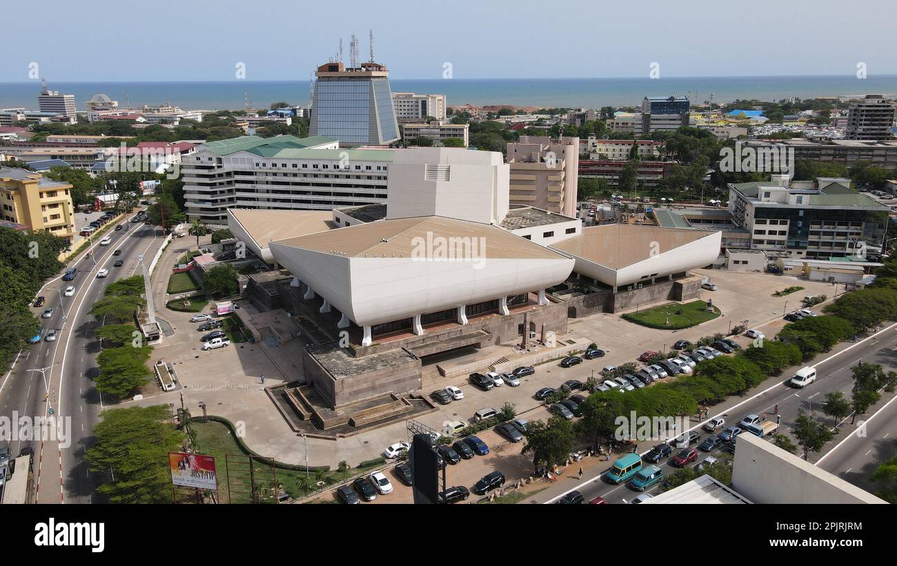 Accra. 30th Mar, 2023. Photo taken on March 30, 2023 shows the National ...