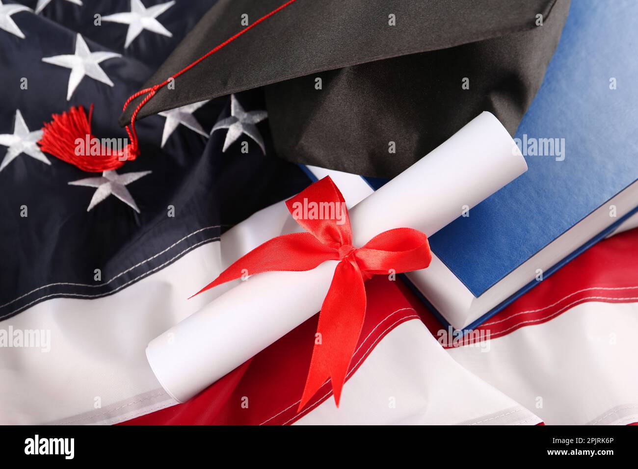 Graduation cap united flag hi-res stock photography and images - Alamy