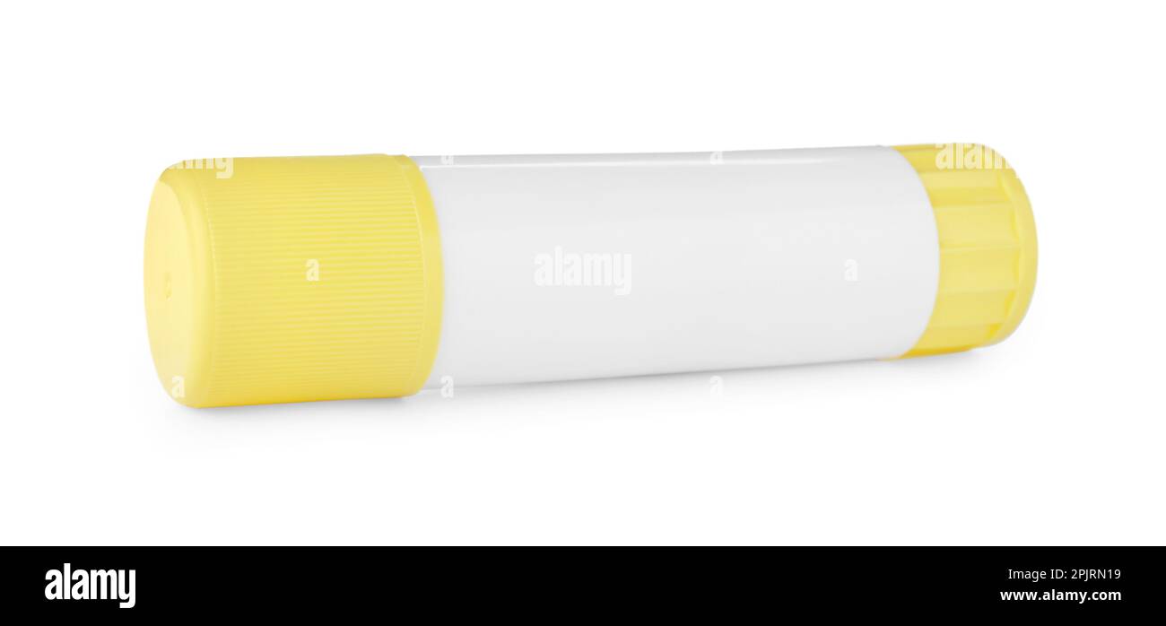 Closed blank glue stick isolated on white Stock Photo - Alamy