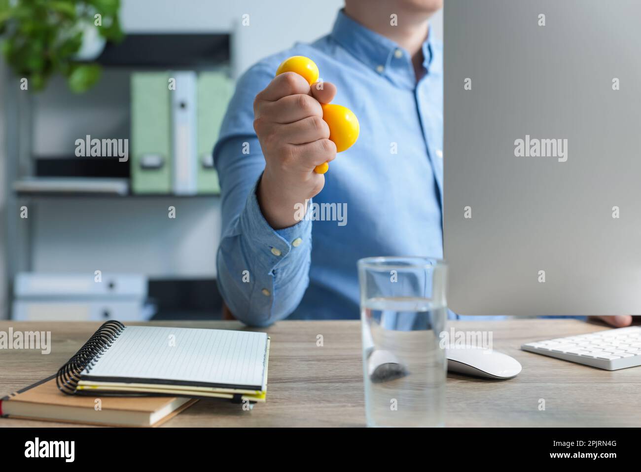 Stressball squeezing hi-res stock photography and images - Alamy