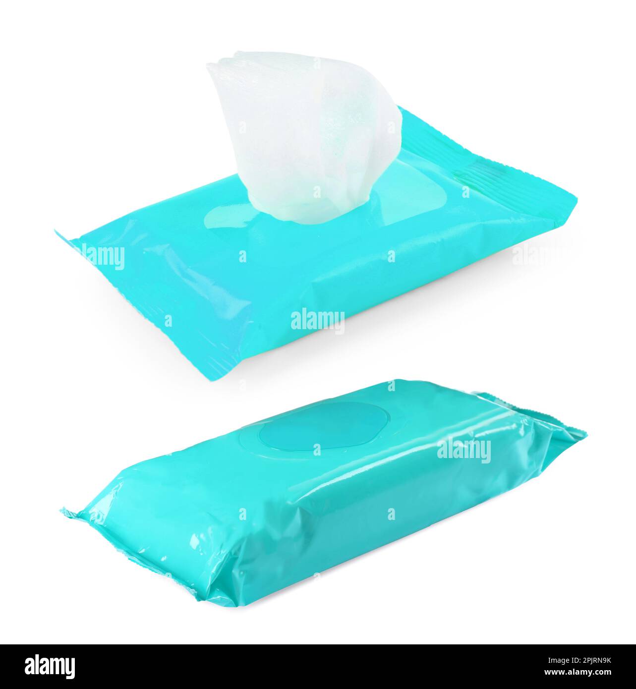 Packs of wet wipes on white background, collage Stock Photo - Alamy