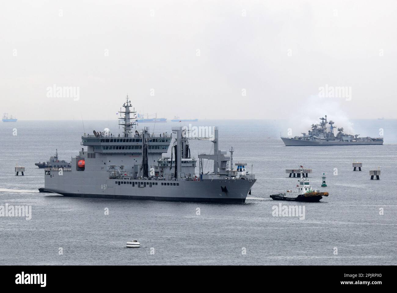 Kanagawa Prefecture, Japan - June 05, 2012: Indian Navy INS Shakti (A57 ...