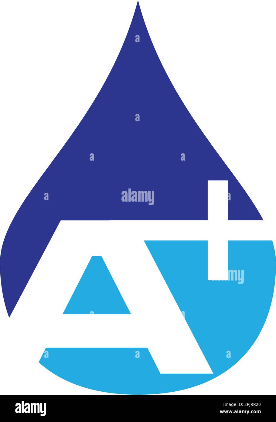 Initial Letter A cross plus plumbing logo icon design template elements ...