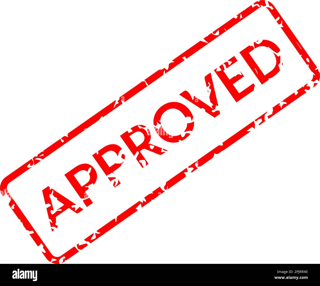 Grunge red approved square rubber seal stamp on white background Stock Vector Image & Art - Alamy