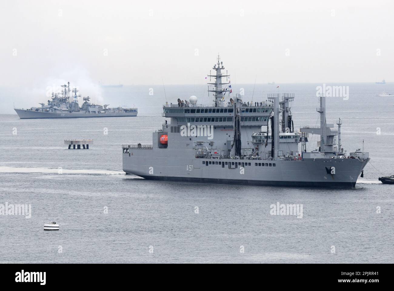 Kanagawa Prefecture, Japan - June 05, 2012: Indian Navy INS Shakti (A57 ...