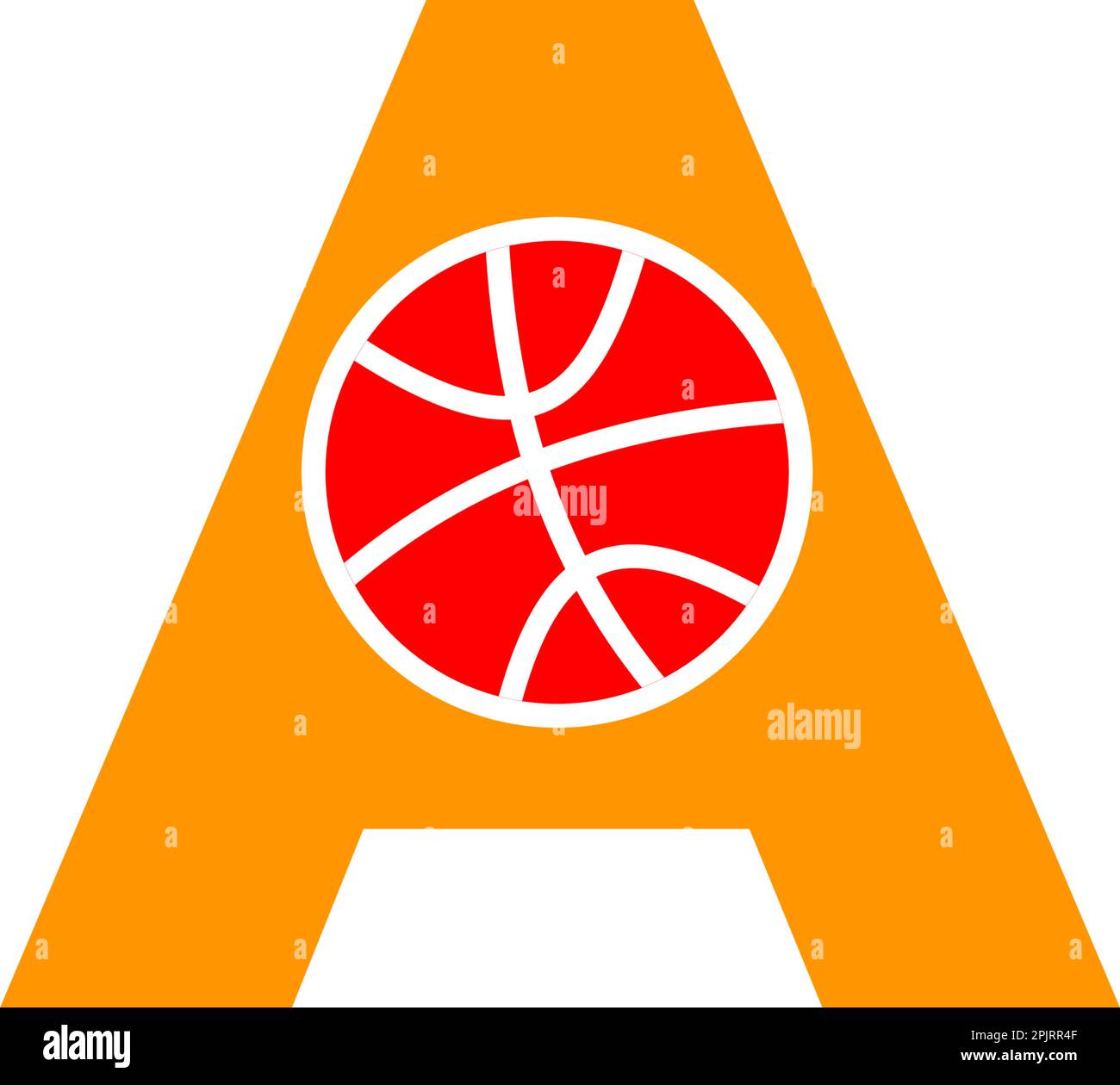 Initial letter A basketball logo design Stock Vector Image & Art - Alamy