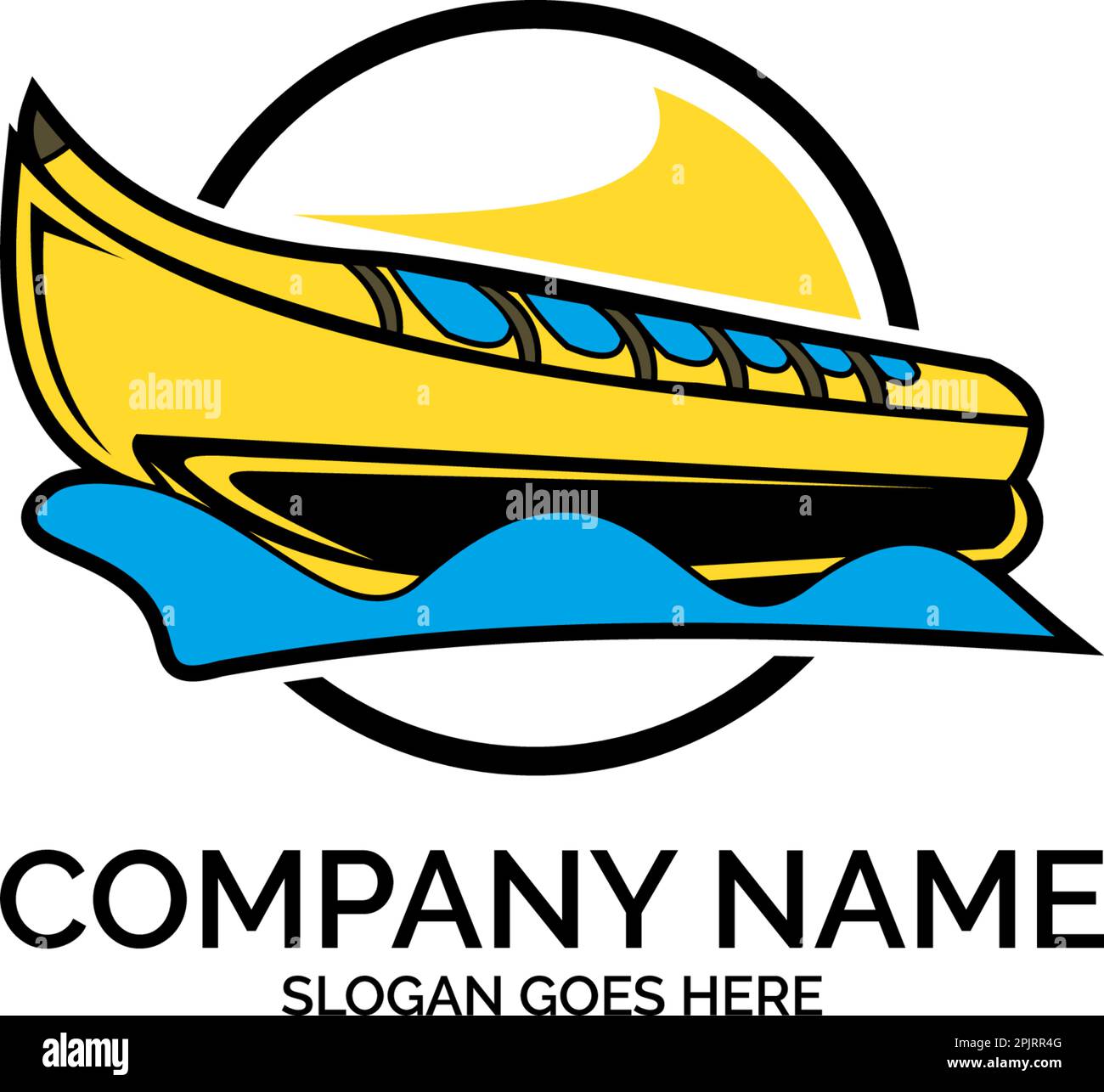 Banana Boat Logo Design Template Stock Vector Image & Art - Alamy