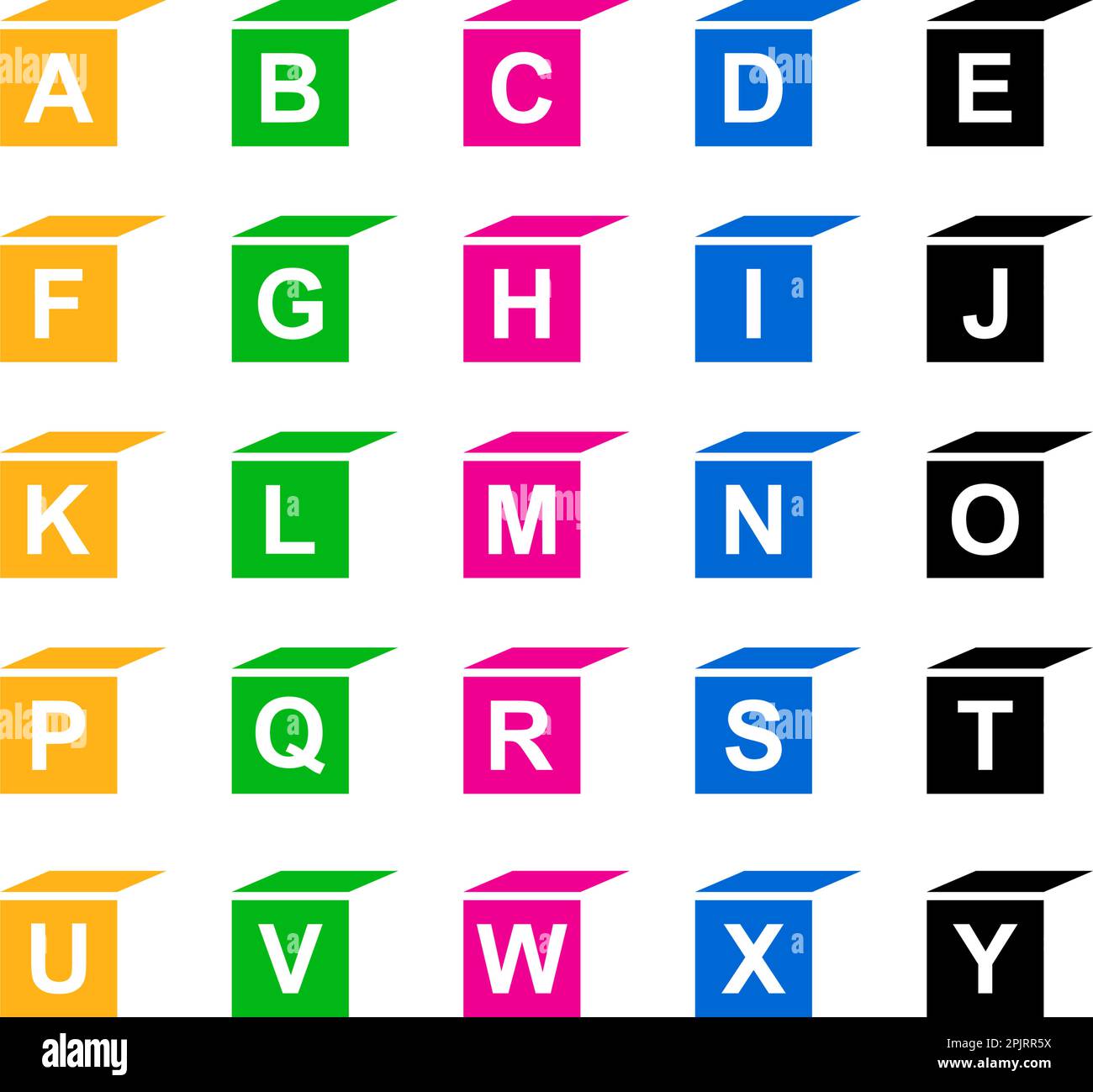 Baby blocks alphabet collection Stock Vector Image & Art - Alamy