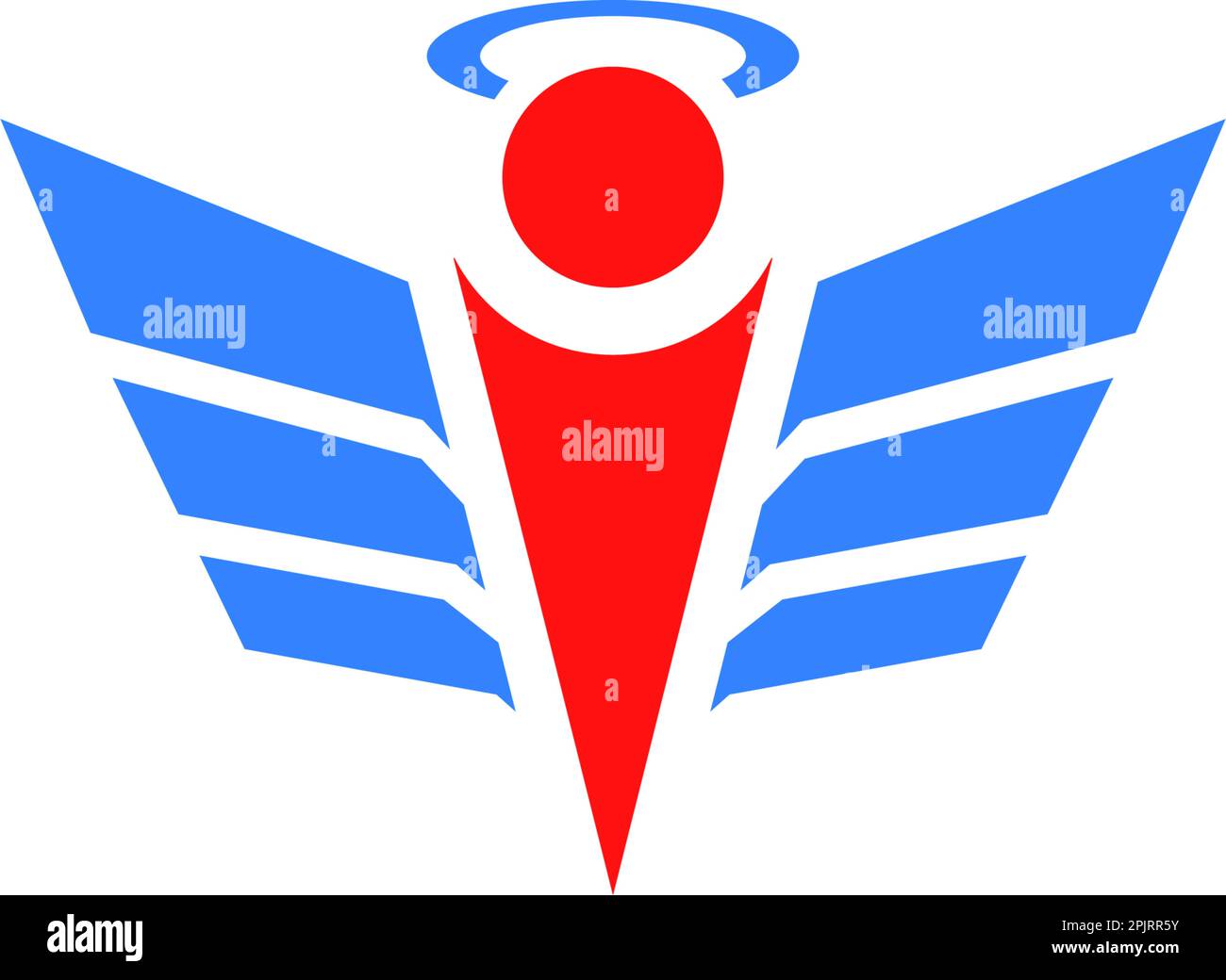 Angel logo design Stock Vector Image & Art - Alamy