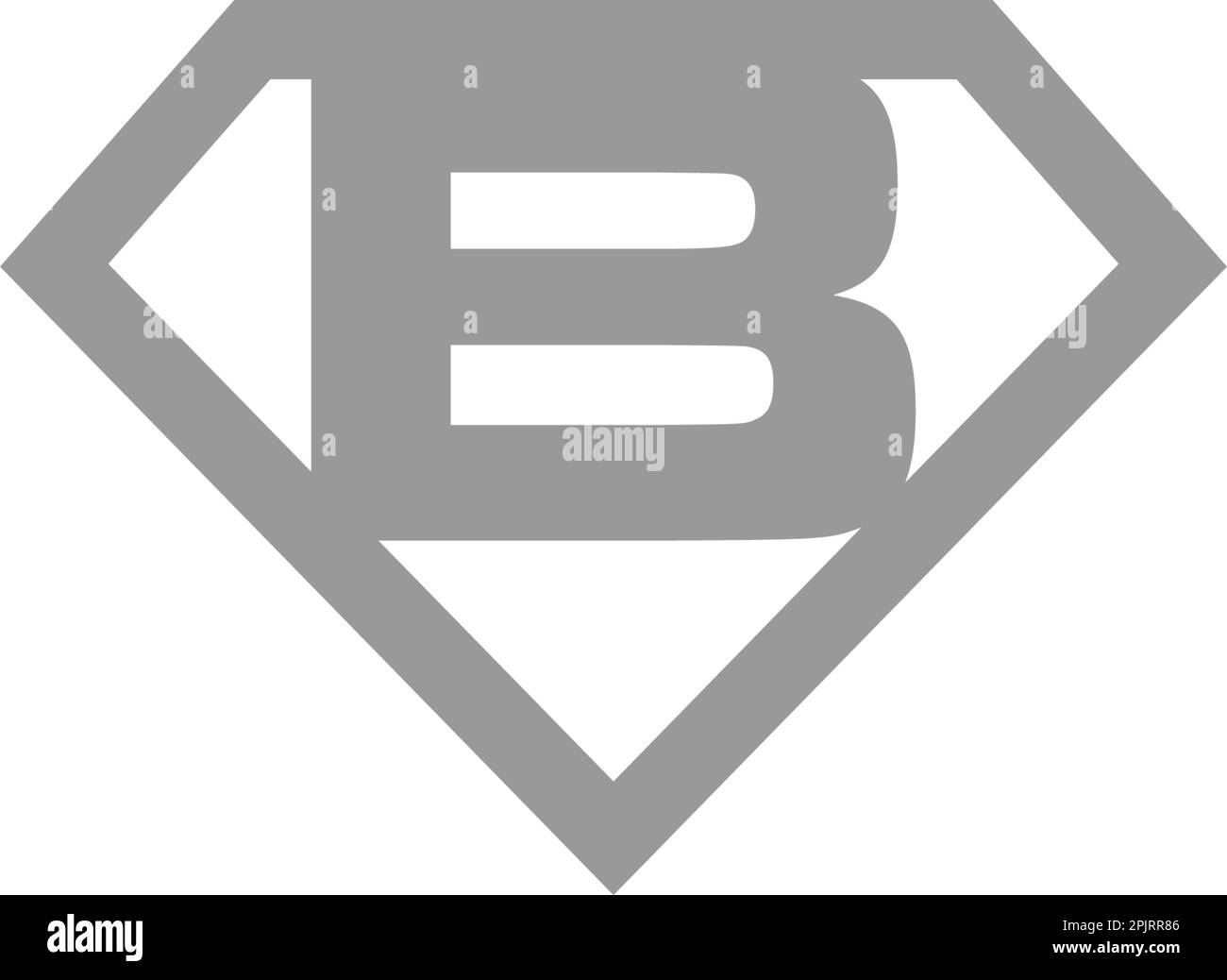 Diamond initial Letter B Logo design Stock Vector Image & Art - Alamy