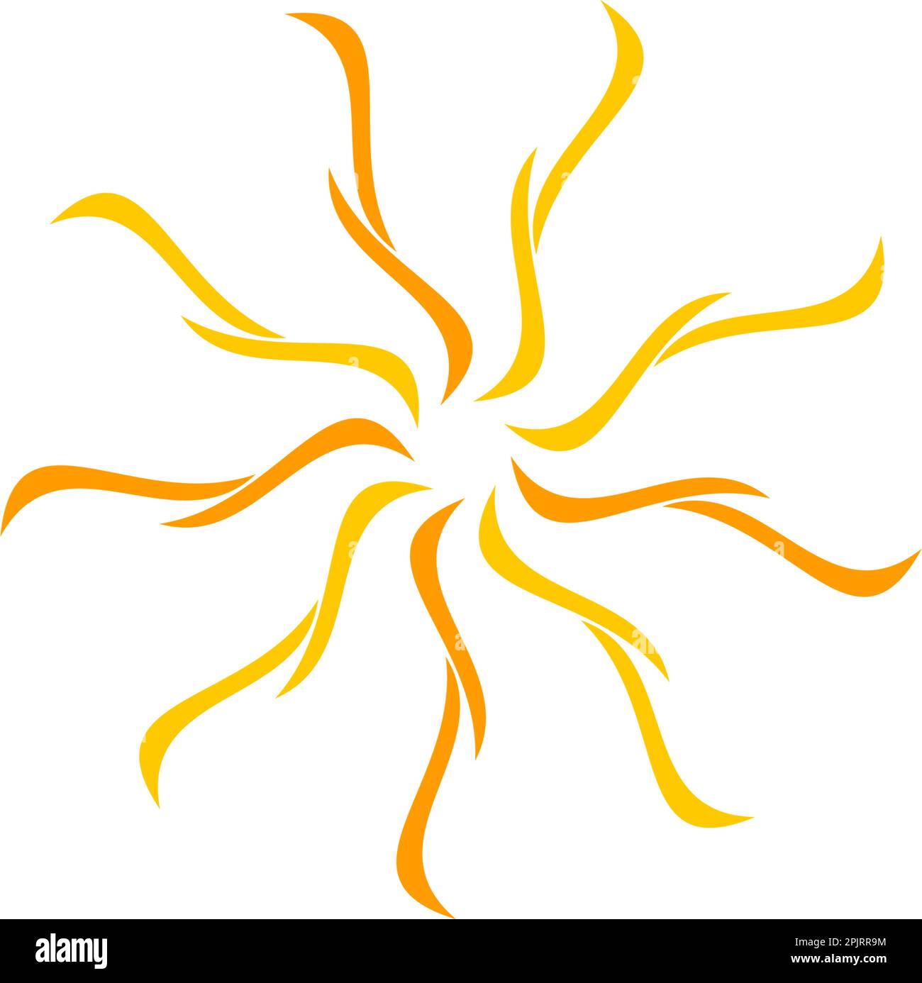 Abstract creative sun logo design Stock Vector Image & Art - Alamy