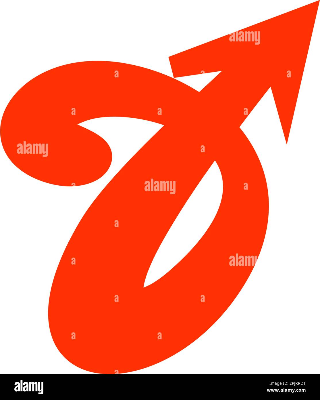 A Letter with Arrow Logo Template Stock Vector Image & Art - Alamy