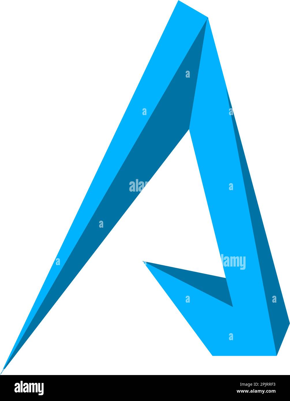 3D Letter A Logo Stock Vector Image & Art - Alamy