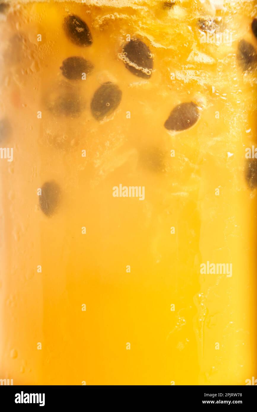 Passion fruit drops in glass hi-res stock photography and images - Alamy