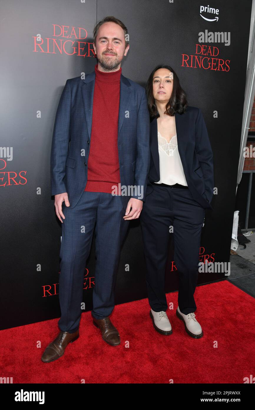 Chris Britton and Lauren Wolkstein attend the world premiere of Prime ...