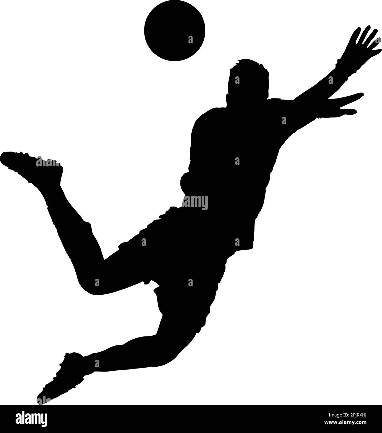 Goal keeper diving Cut Out Stock Images & Pictures - Alamy