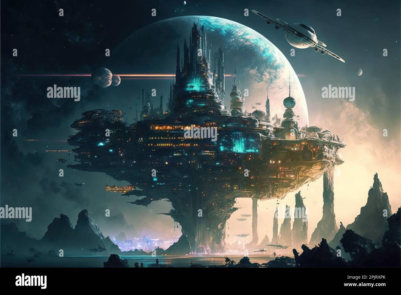 Futuristic fortress hi-res stock photography and images - Alamy