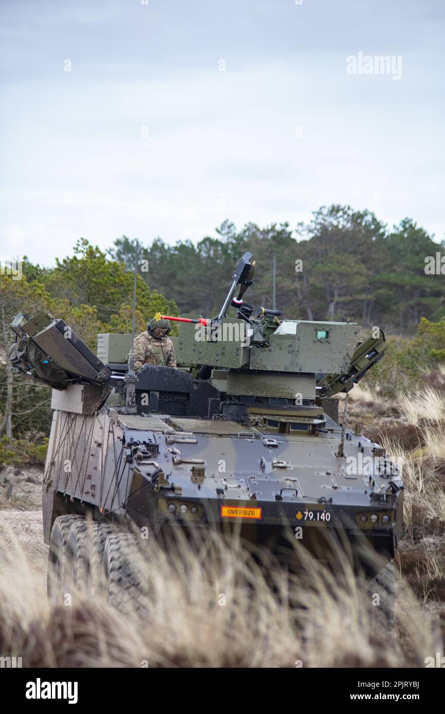 Danish soldiers assigned to the 1st Artillery Battalion conduct live ...