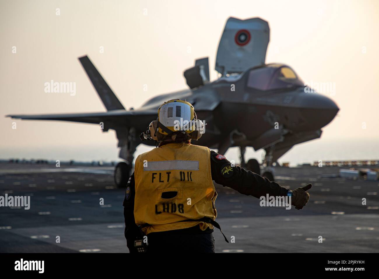 KOREA STRAIT (March 31, 2023) – A U.S. Navy Sailor assigned to the ...