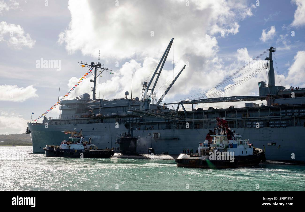 NAVAL BASE GUAM, Guam - (Jan. 4, 2023) The Los Angeles-class fast ...