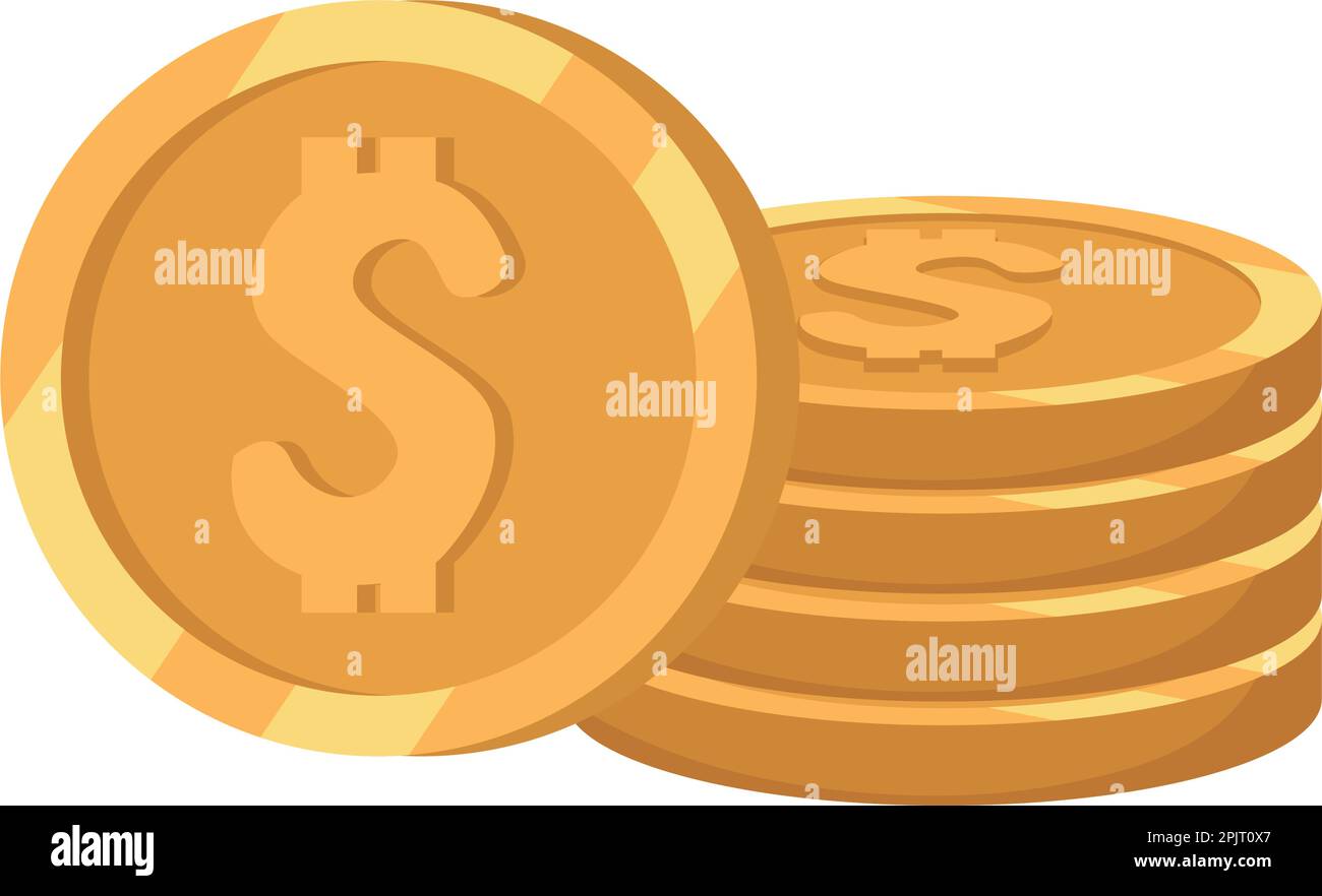 coins money dollars Stock Vector Image & Art - Alamy