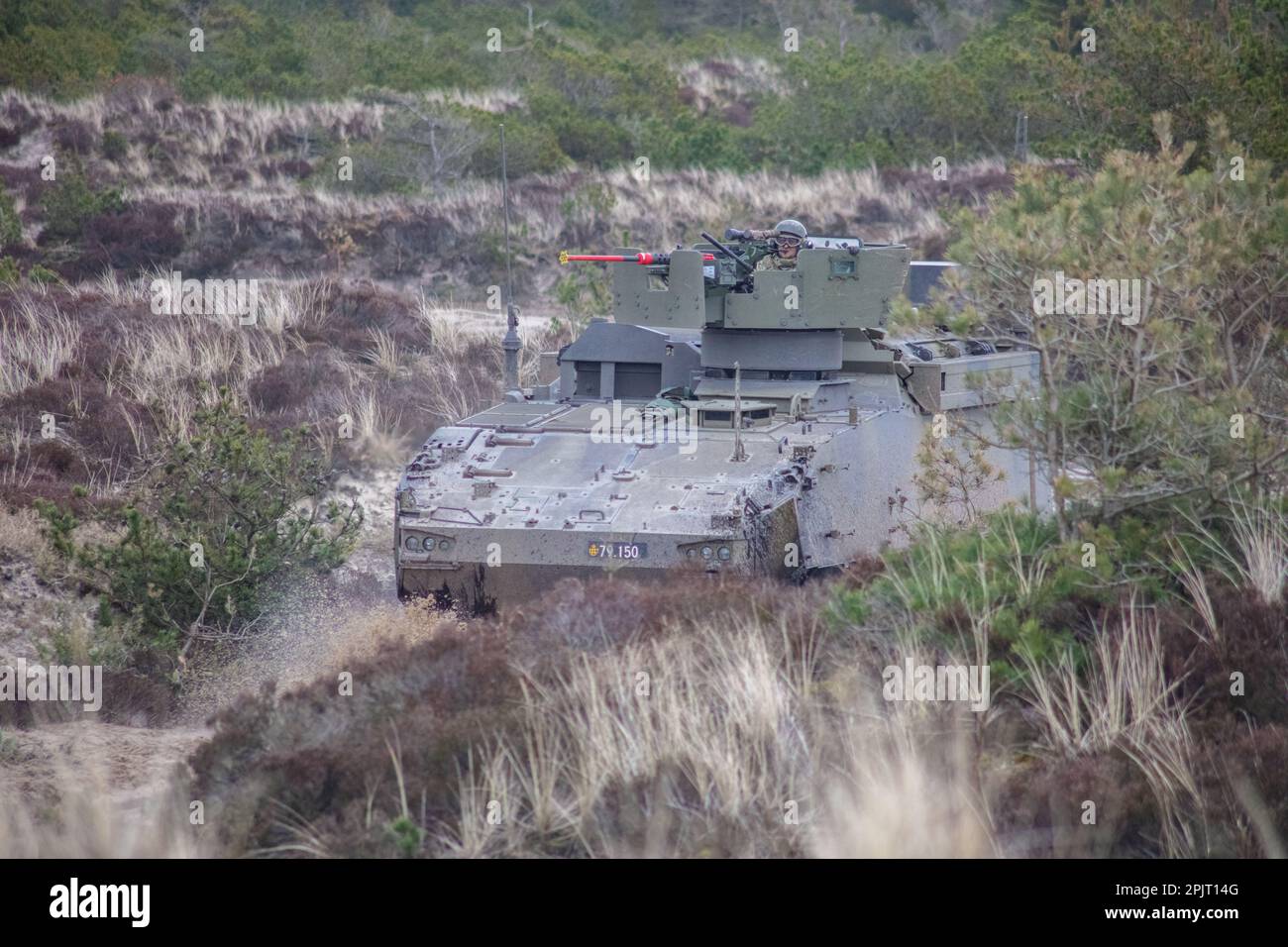 Danish soldiers assigned to the 1st Artillery Battalion conduct live ...