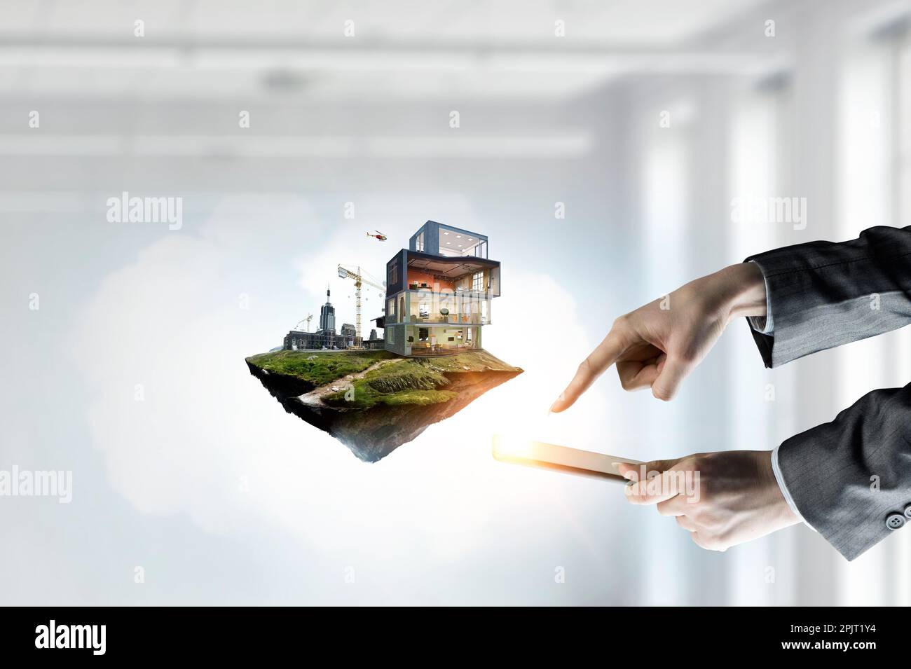 My new development project . Mixed media Stock Photo - Alamy