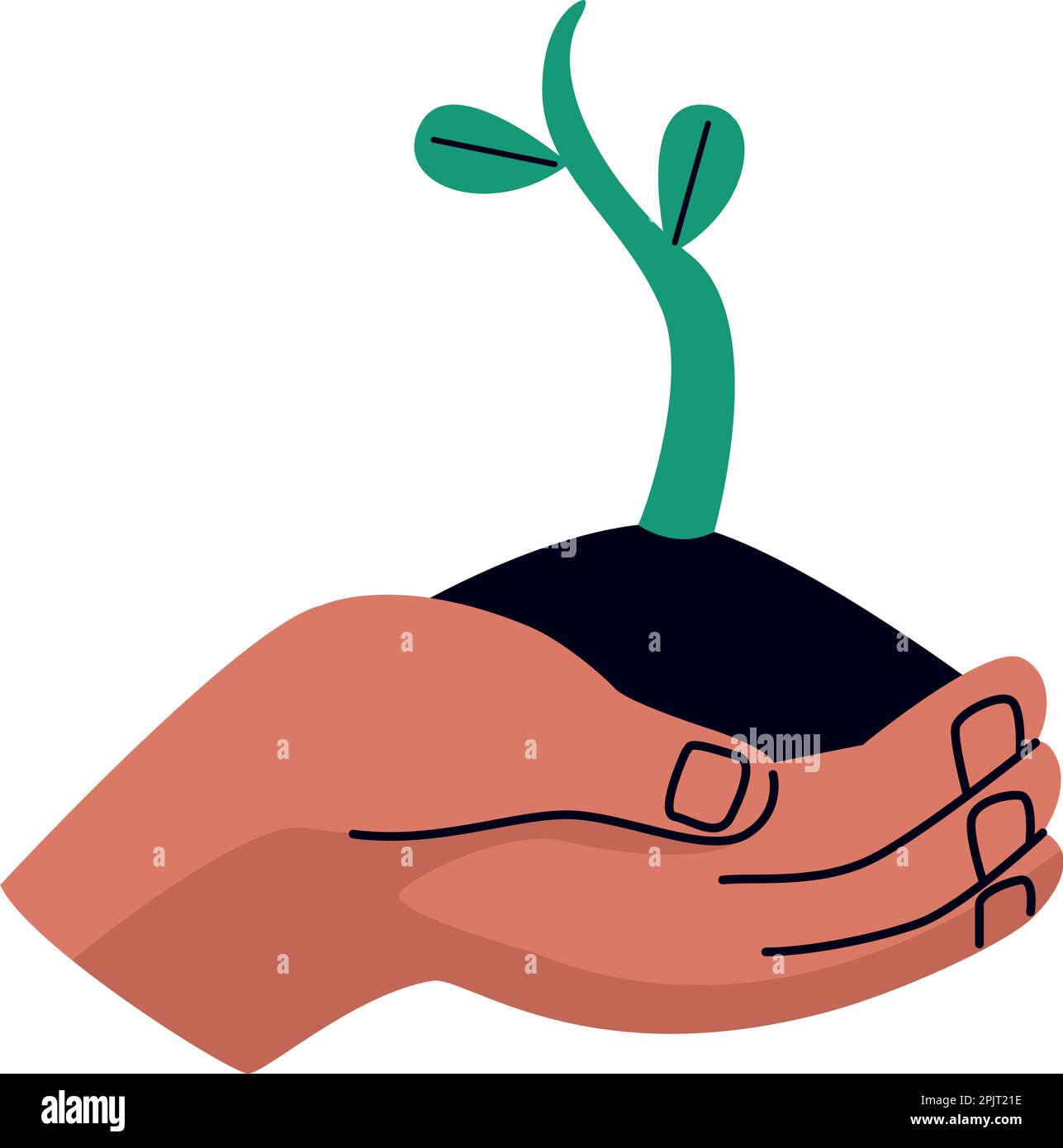 hand lifting plant Stock Vector Image & Art - Alamy