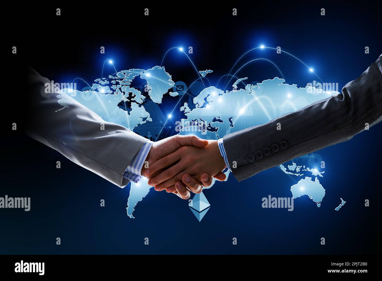 Partnership concept. Image of handshake Stock Photo - Alamy