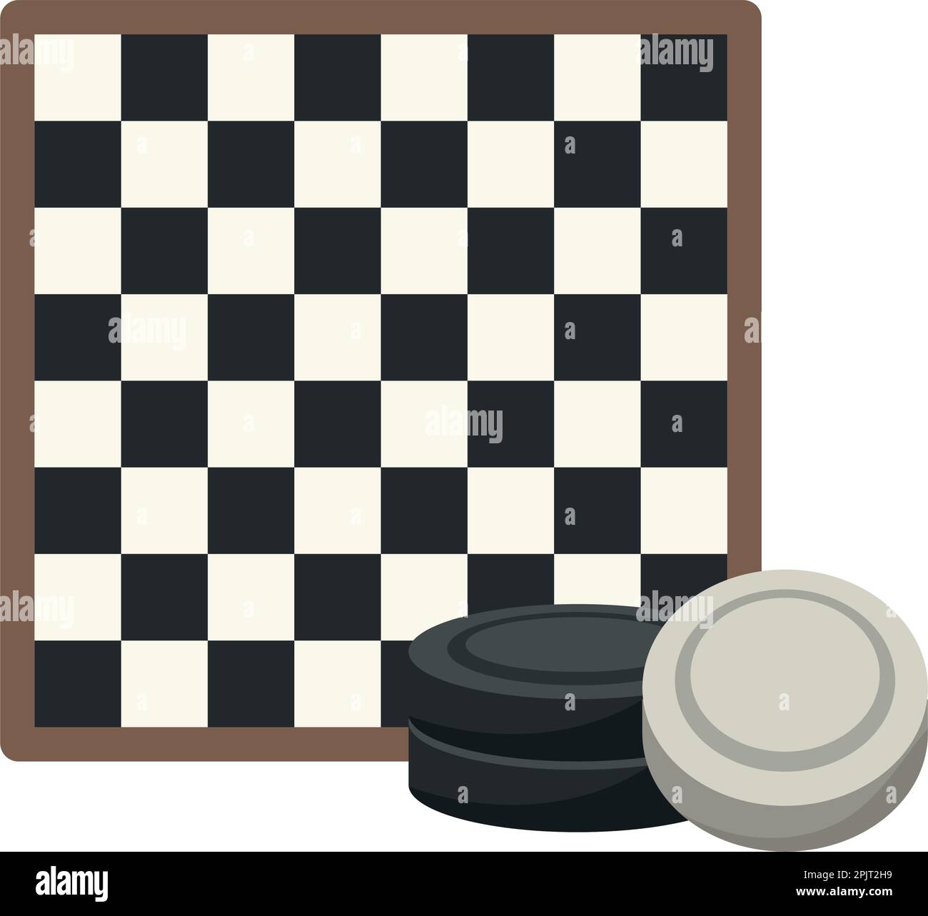 Checkers game board and chips Stock Vector Image & Art - Alamy