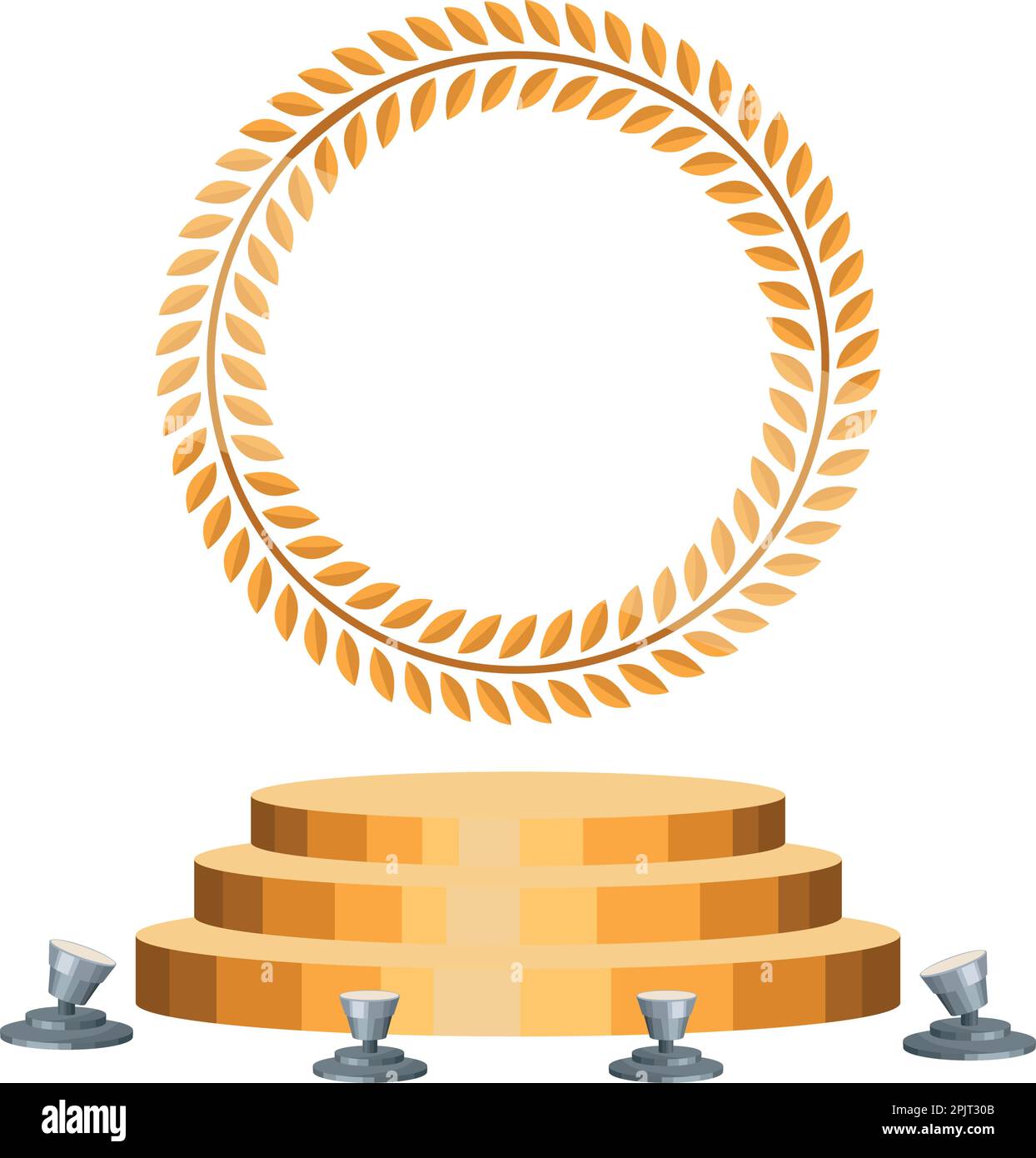 laurel wreath with lights award Stock Vector Image & Art - Alamy