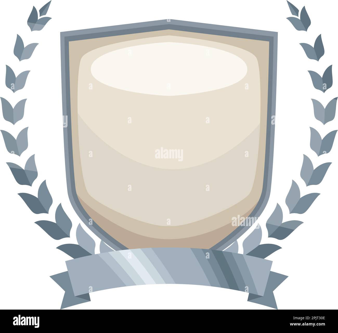silver shield award with ribbon Stock Vector Image & Art - Alamy