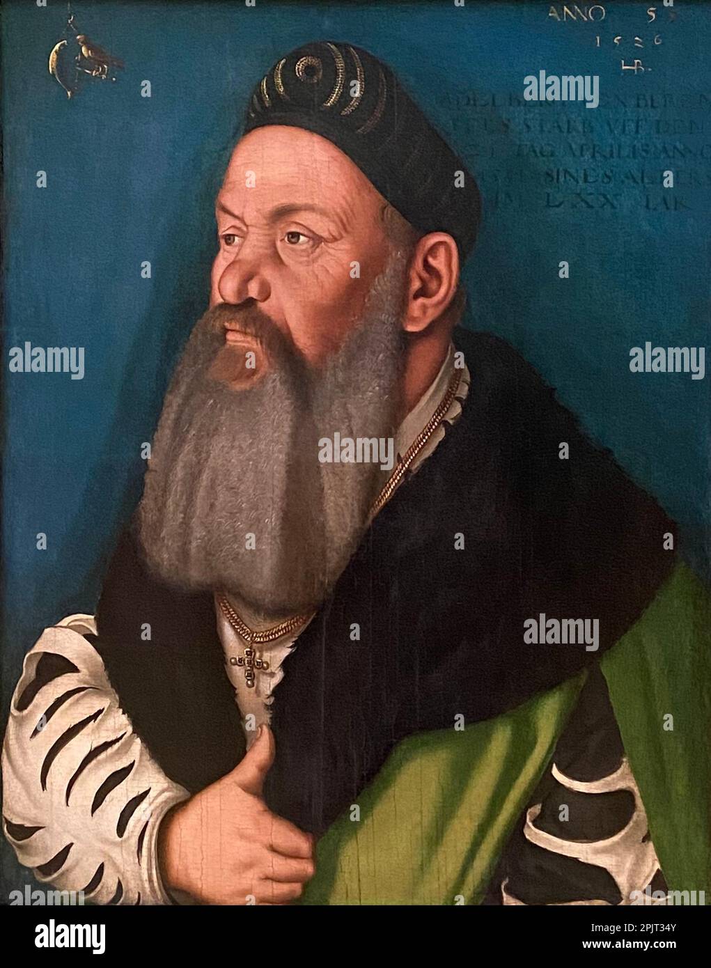 Painting of Adelberg III, nobleman from Basel by Hans Baldung. The ...