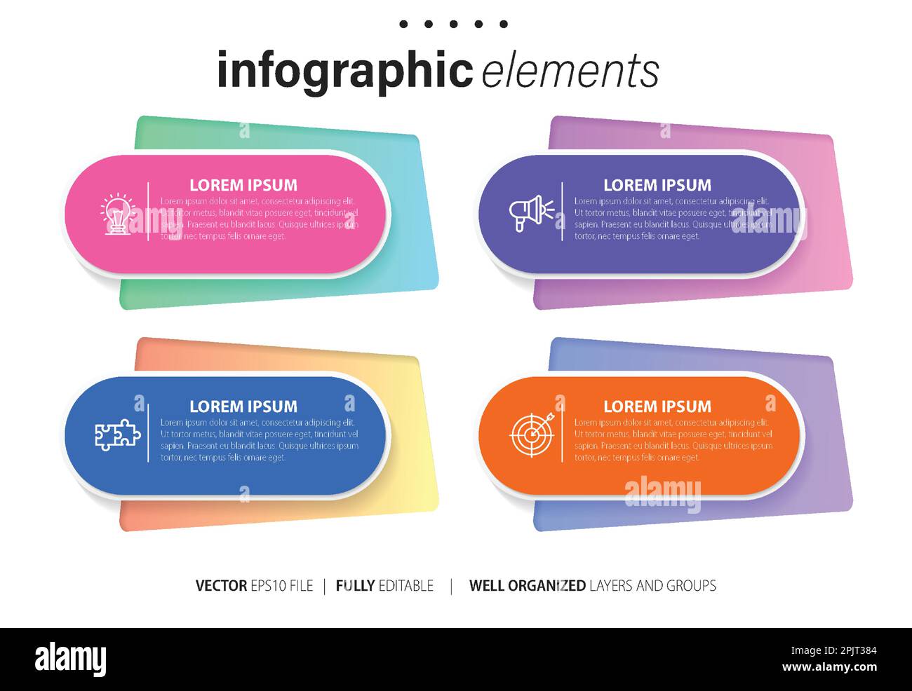 Bubble speech concept infographic Cut Out Stock Images & Pictures - Alamy
