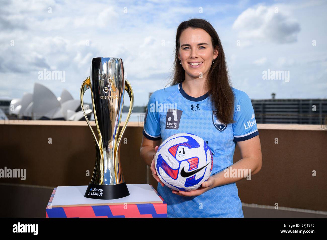 Sydney FC captain Natalie Tobin poses for a photograph during the ...