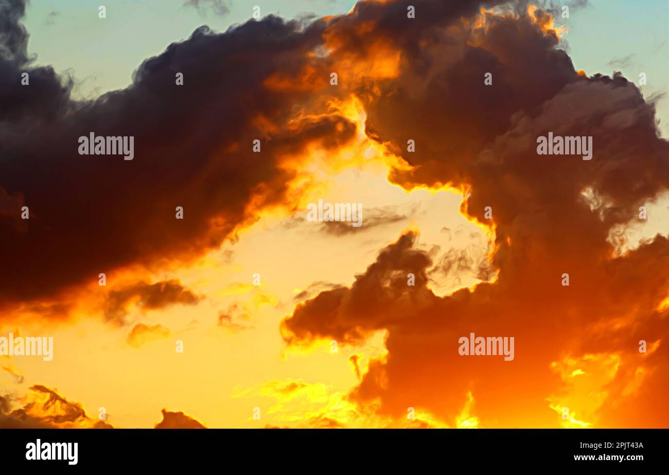 Random images from around the neighborhood. Sunset with clouds and ...