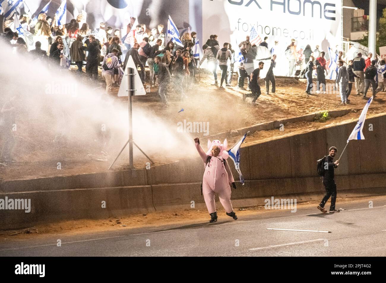 Prime minister benjamin netanyahus mask hi-res stock photography and ...