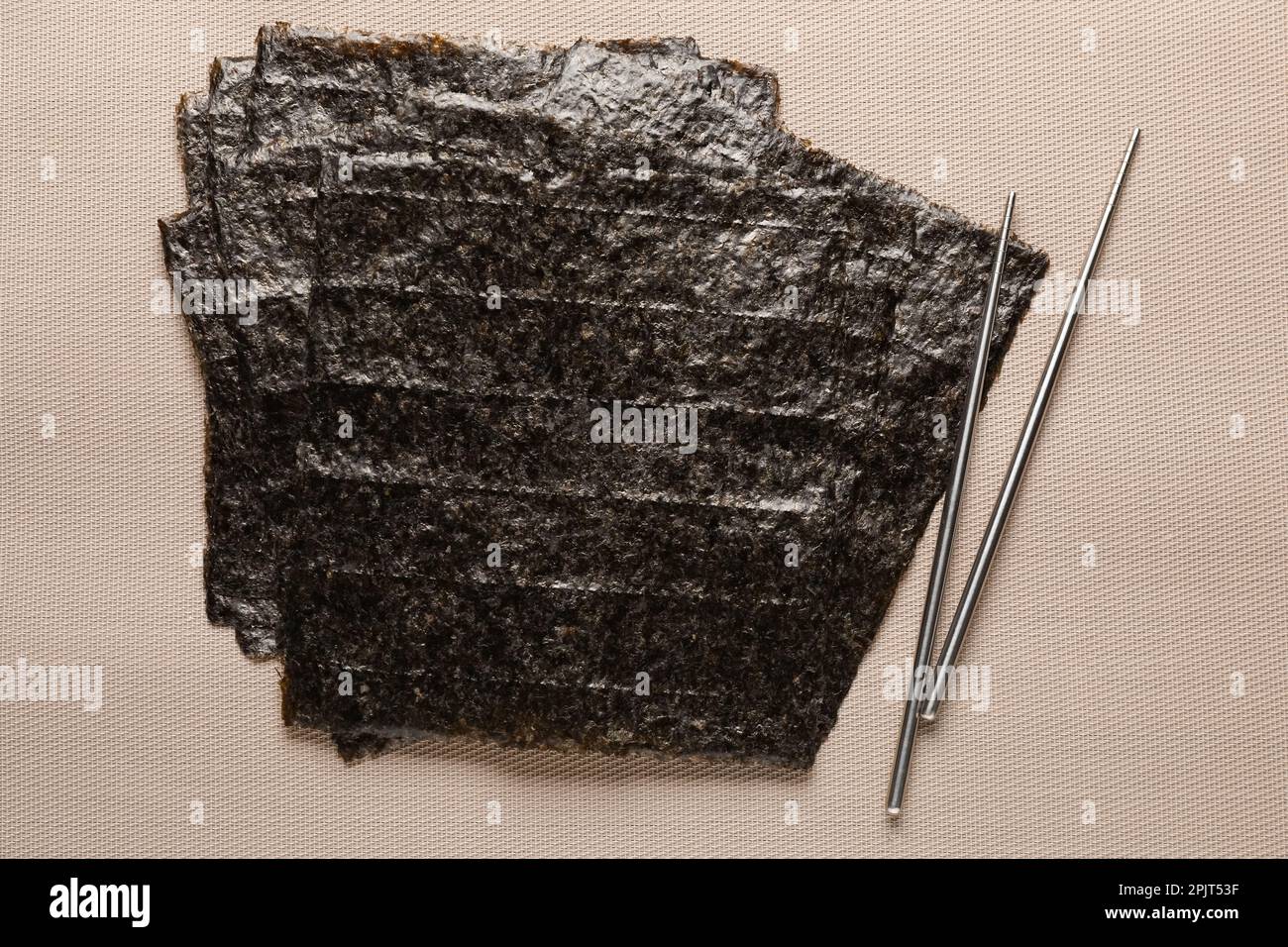 Top view nori sheets hi-res stock photography and images - Alamy