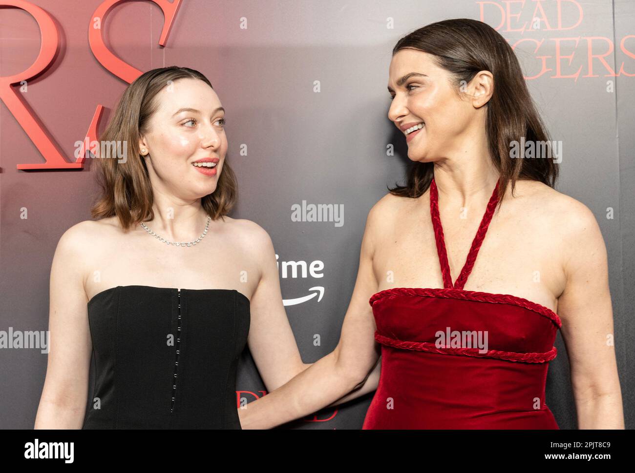 New York, USA. 03rd Apr, 2023. Kitty Hawthorne and Rachel Weisz attend ...