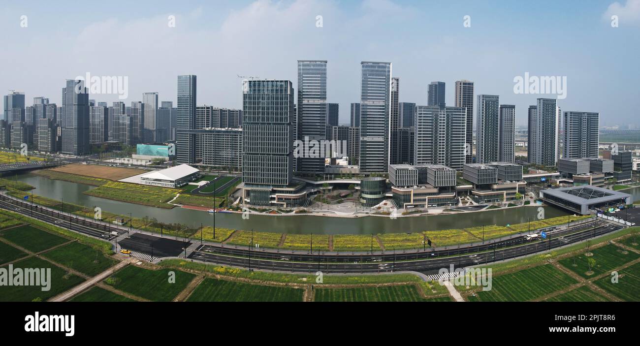 HANGZHOU, CHINA - APRIL 4, 2023 - The Hangzhou Asian Games Village ...