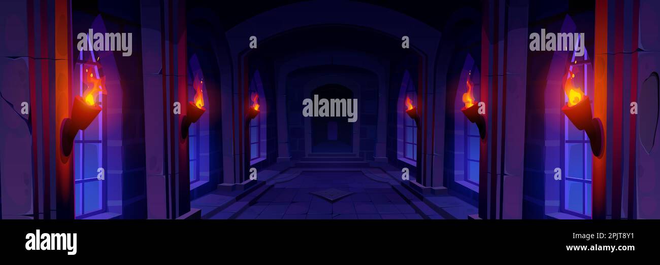 View inside old dungeon room Stock Vector Images - Alamy