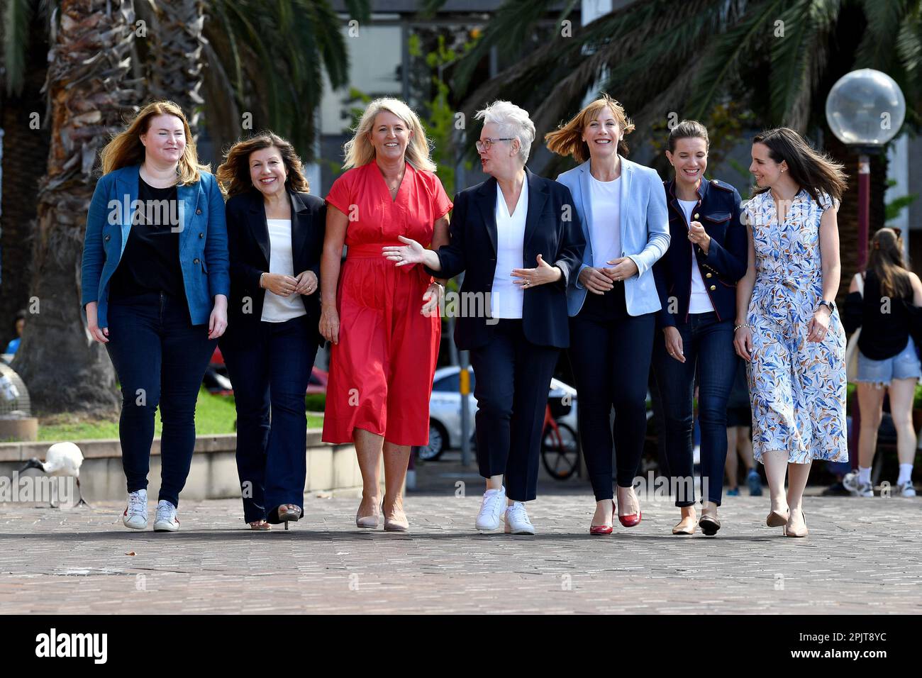 (L-R) NSW Government’s newly appointed female ministers Tara Moriarty ...