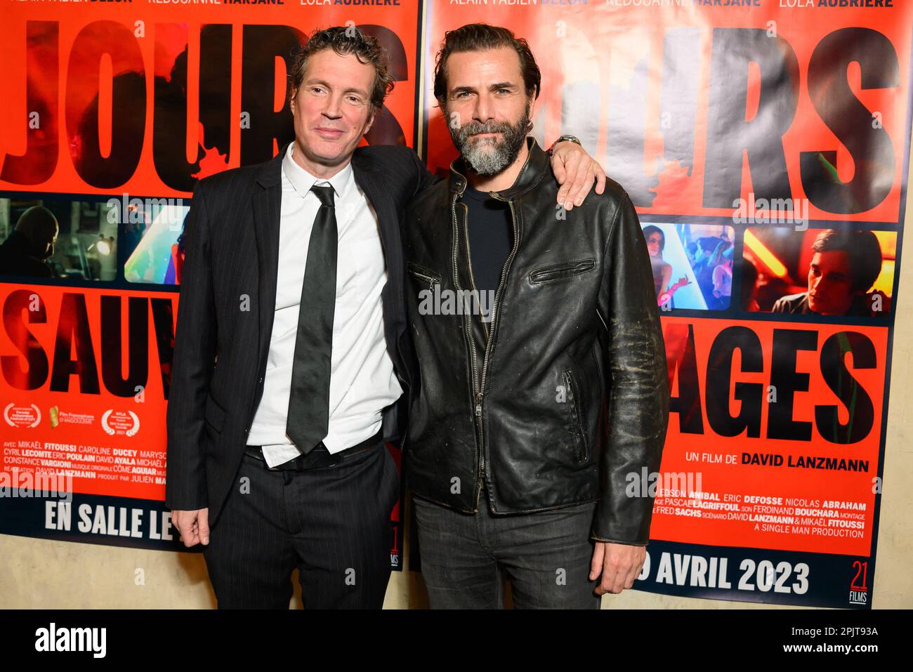 Paris, France. 03rd Apr, 2023. David Lanzmann and Gregory Fitoussi ...