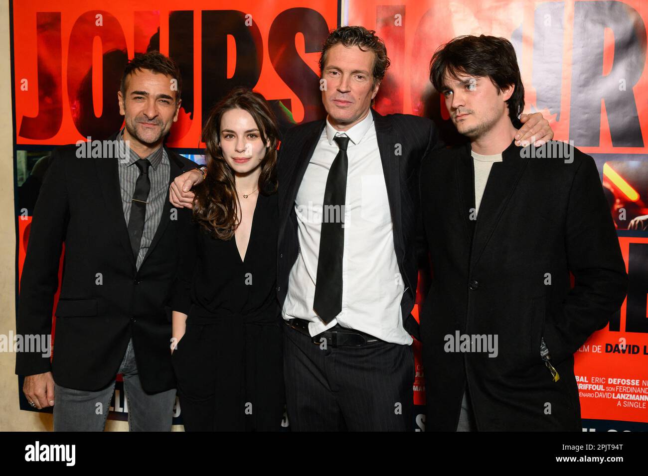 Paris, France. 03rd Apr, 2023. Mikaël Fitoussi, Lola Aubriere, David ...