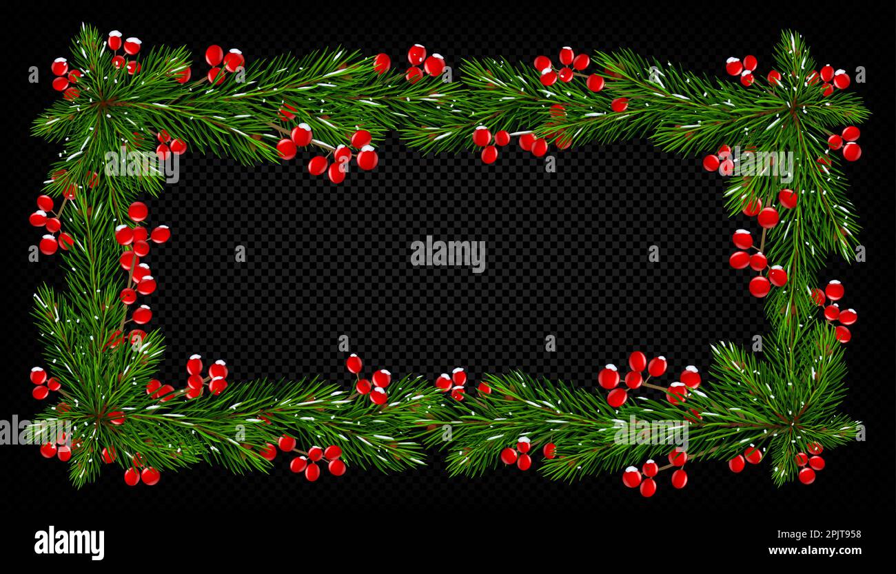 Christmas frame png Stock Vector Images - Alamy
