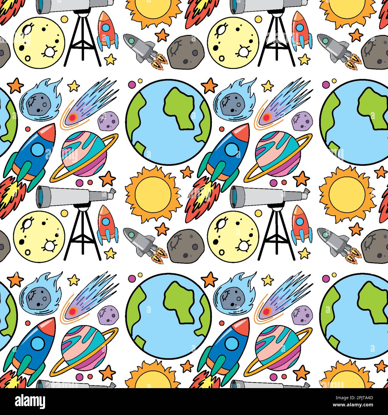 Astronomy Objects and Icons Vector Set illustration Stock Vector Image ...