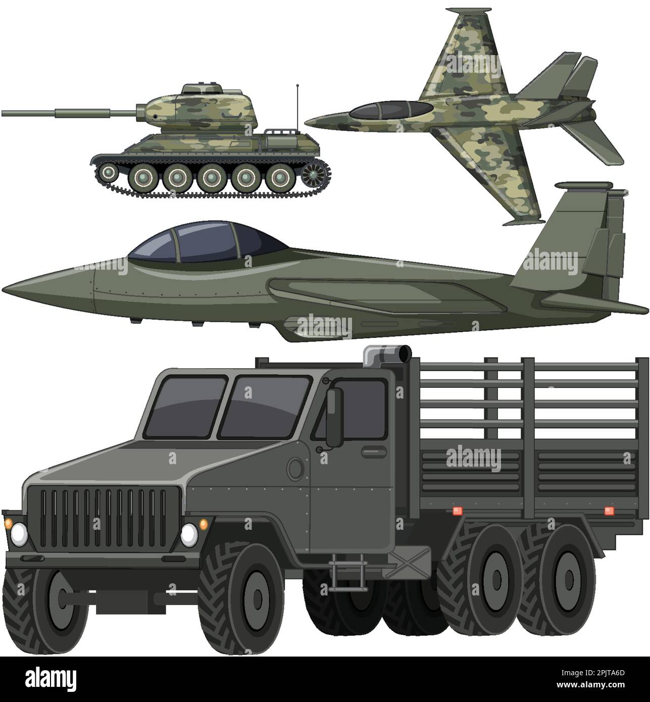 Army truck picture Stock Vector Images - Alamy