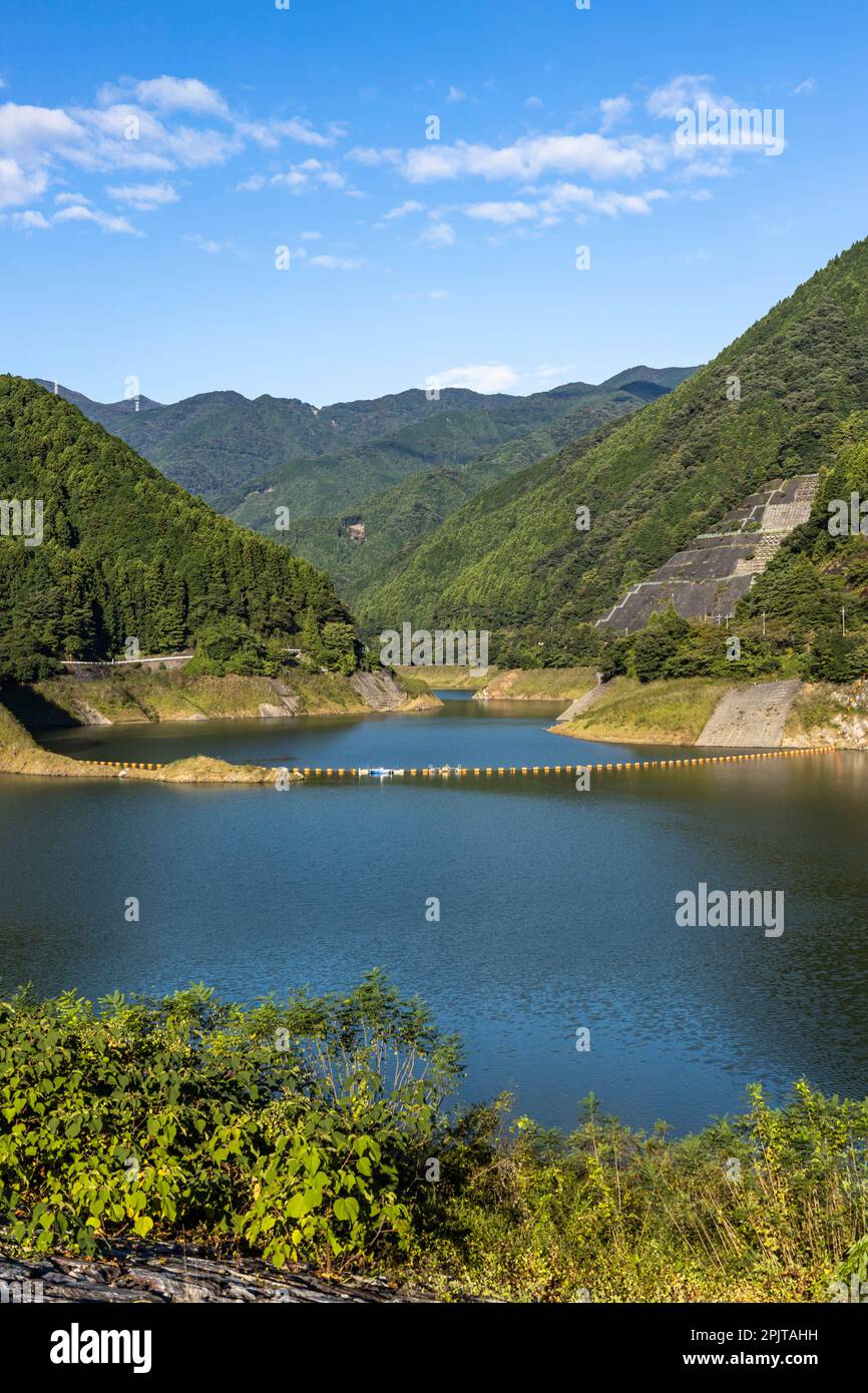 Rock fill dam "Arima", multiperpose, Lake Naguri(Nagri-ko), Okumusashi ...