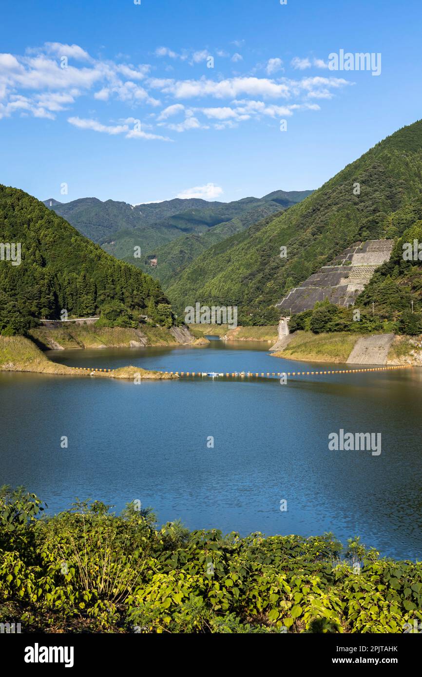 Rock fill dam "Arima", multiperpose, Lake Naguri(Nagri-ko), Okumusashi ...